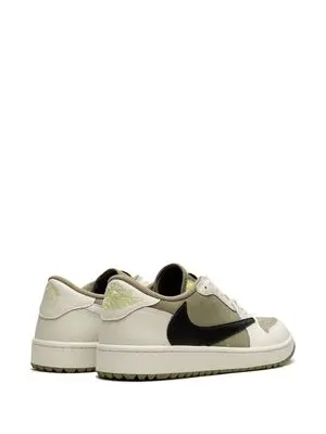 JORDAN X Travis Scott Air 1 Low Golf Sneakers - White