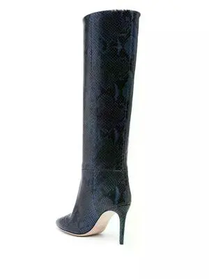 Paris Texas Stiletto 85mm Leather Boots - Blue