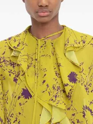 Victoria Beckham Romantic Floral-print Blouse