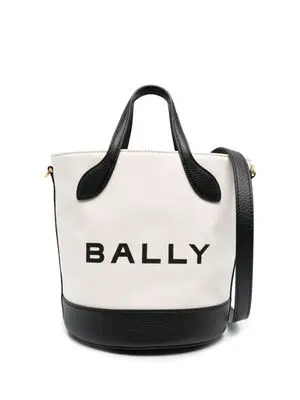 Bally Bar 8 Hours Bucket Bag - White