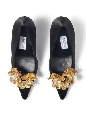 JIMMY CHOO Ixia Heeled Pumps - Black