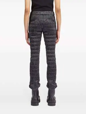 FERRAGAMO Padded Metallic Finish Trousers