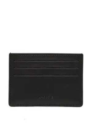 Lacoste Monogram-print Leather Card Holder