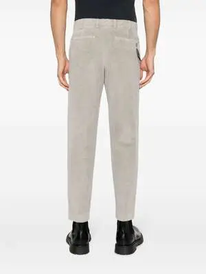 PT TORINO Corduroy Slim-cut Trousers - Grey