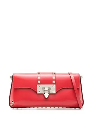 Valentino Garavani Rockstud Shoulder Bag - Red
