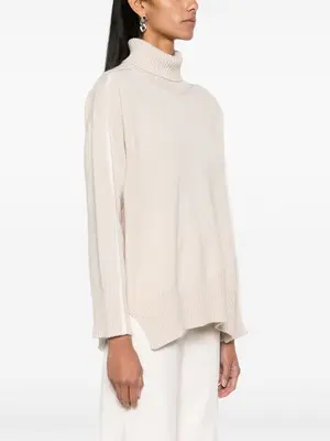 Lorena Antoniazzi Piped-trim Roll-neck Jumper