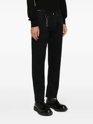 Paul & Shark Slim-cut Trousers - Black