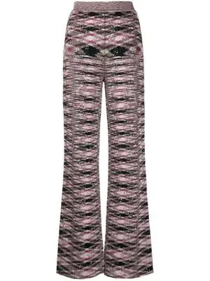 Missoni Patterned Intarsia Knit Flared Trousers