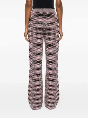 Missoni Patterned Intarsia Knit Flared Trousers