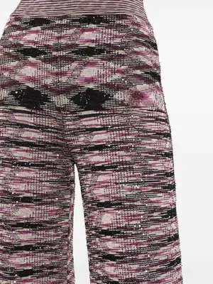 Missoni Patterned Intarsia Knit Flared Trousers
