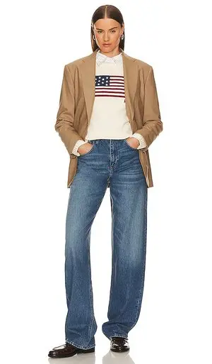 Polo Ralph Lauren Flag Detail Pullover - Cream
