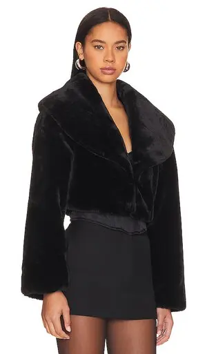 LAMARQUE Danika Cropped Jacket - Black