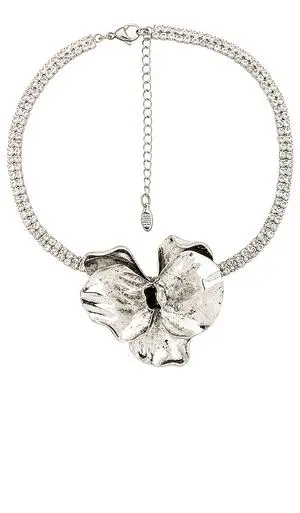 8 Other Reasons Orchid Chain Choker - Silver