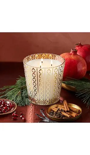 NEST NEW YORK Holiday 3-wick Candle In Metallic Gold