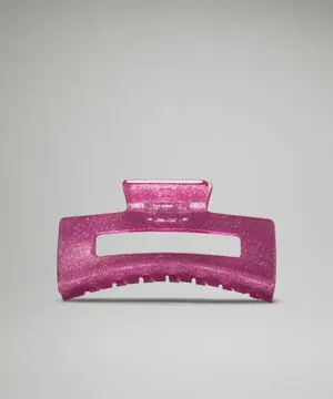 Lululemon Extra Large Claw Hair Clip Dahlia Mauve/silver