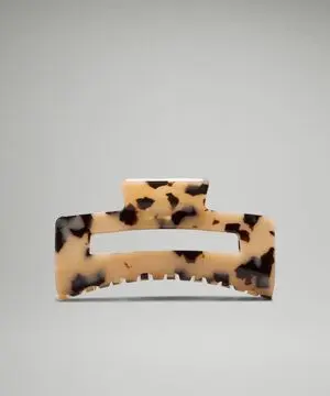 Lululemon Extra Large Claw Hair Clip Golden Sand/black