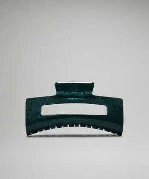 Lululemon Extra Large Claw Hair Clip Storm Teal/silver