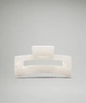 Lululemon Extra Large Claw Hair Clip White Opal/silverstone