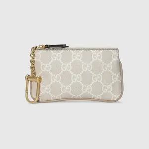 Gucci Ophidia Key Case Gg Canvas - White