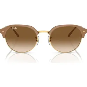 Ray-ban Clubmaster 53mm Sunglasses - Beige