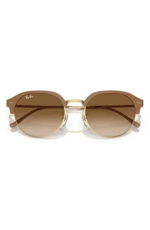 Ray-ban Clubmaster 53mm Sunglasses - Beige