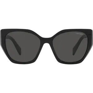 Prada 53mm Cat Eye Sunglasses - Black