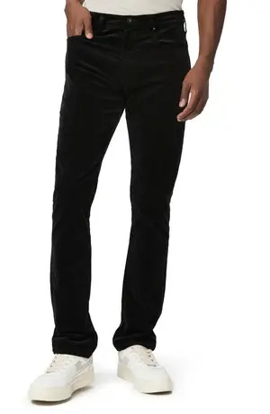 Paige Lennox Slim Fit Corduroy Pants Black
