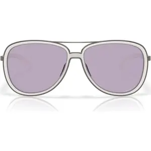 Oakley Split Time Aviator Sunglasses - Matte Vapor / Prizm Slate