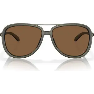 Oakley Split Time Aviator Sunglasses - Olive