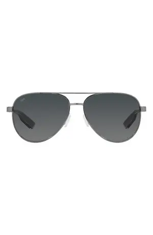 COSTA DEL MAR Peli Aviator Sunglasses - Dark Gunmetal