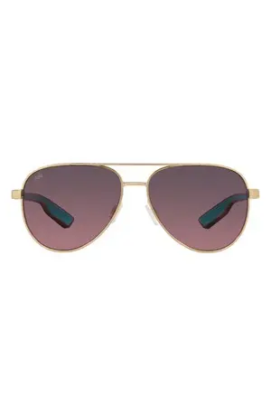COSTA DEL MAR Costa Del Mar Peli Aviator Sunglasses Gold