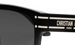 Dior Signature S7f 58mm Square Sunglasses - Shiny Black/smoke