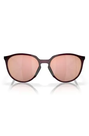 Oakley Sielo 57mm Round Frame Sunglasses - Rose Gold