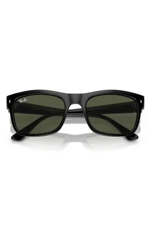 Ray-ban 56mm Rectangle Sunglasses - Black