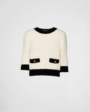 Prada Cashmere And Silk Crew-neck Sweater