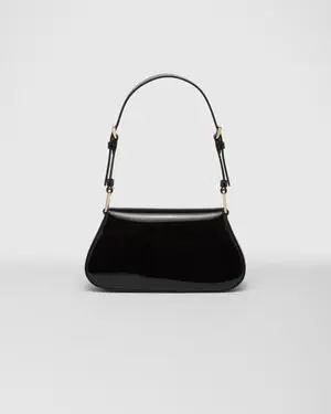 Prada Patent Leather Shoulder Bag - Black | Editorialist