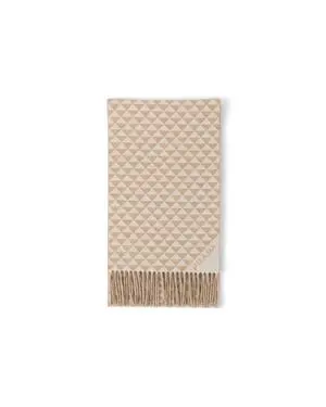 Prada Symbole Double Wool And Cashmere Scarf Neutral