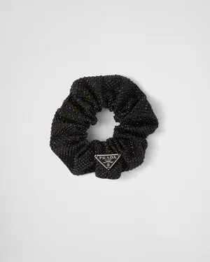 Prada Satin Scrunchie - Black