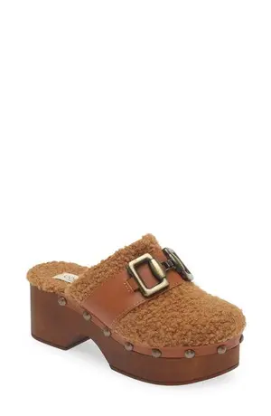 Cordani Winona Faux Shearling Clogs - Cuoio/cuoio