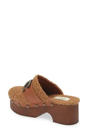Cordani Winona Faux Shearling Clogs - Cuoio/cuoio