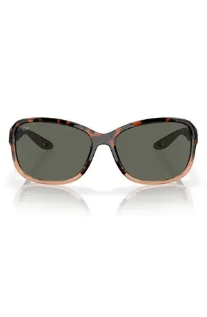 COSTA DEL MAR Seadrift 58mm Square Sunglasses - Tortoise