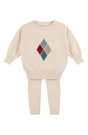 FELTMAN BROTHERS Argyle Sweater And Rib Pants Set