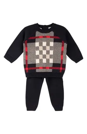 FELTMAN BROTHERS Plaid Sweater & Pants Set