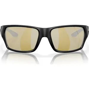 COSTA DEL MAR Tailfin 60mm Polarized Sunglasses - Black/dark Silver