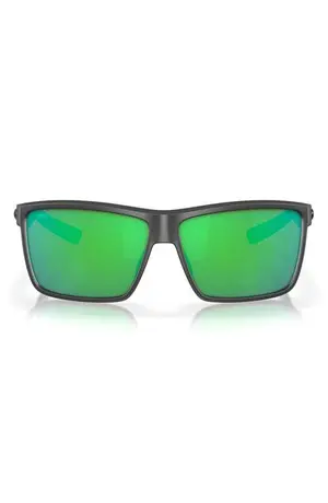 COSTA DEL MAR Rinconcito Rectangular Sunglasses - Green