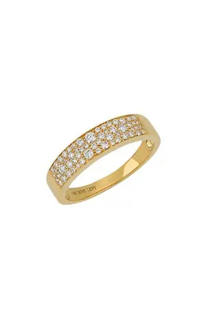 Bony Levy Mika Pavè Diamond Band Ring - 18k Yellow Gold