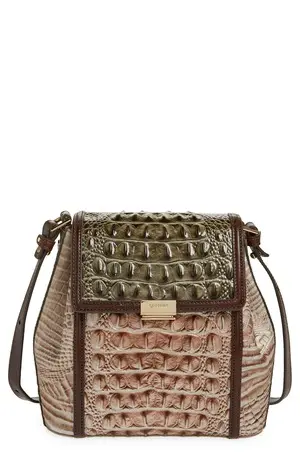 Brahmin Margo Croc Embossed Leather Crossbody Bag