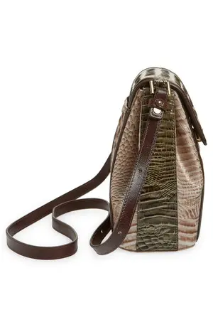Brahmin Margo Croc Embossed Leather Crossbody Bag