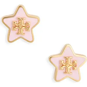 Tory Burch Kira Star Stud Earrings - Tory Gold/pink Snow