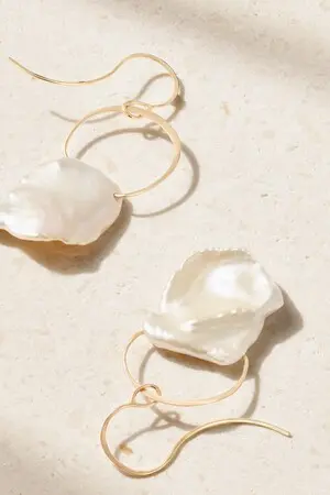 MELISSA JOY MANNING 14-karat Recycled Pearl Drop Earrings